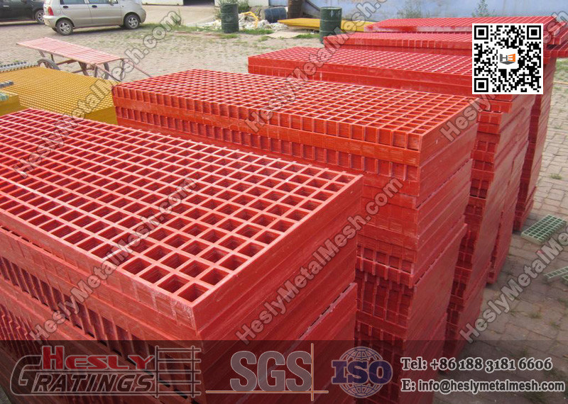 38mm THK Red Color Glassfiber Molded Grating ( L2 standard / USCG ...